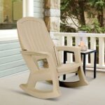 Modern Resin Outdoor Rocking Chair