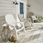 Modern Resin Outdoor Rocking Chair