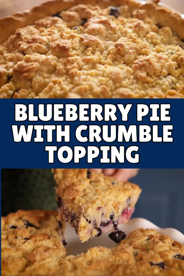 Easy Blueberry Crumble Pie Recipe