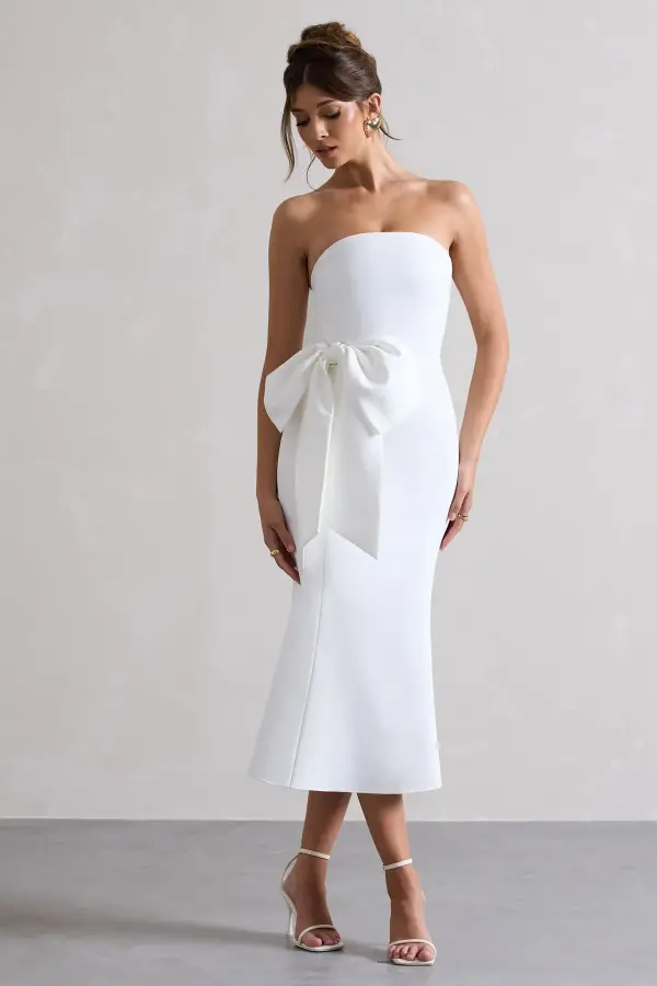 10 Classy White Midi Dresses: Effortless Styles