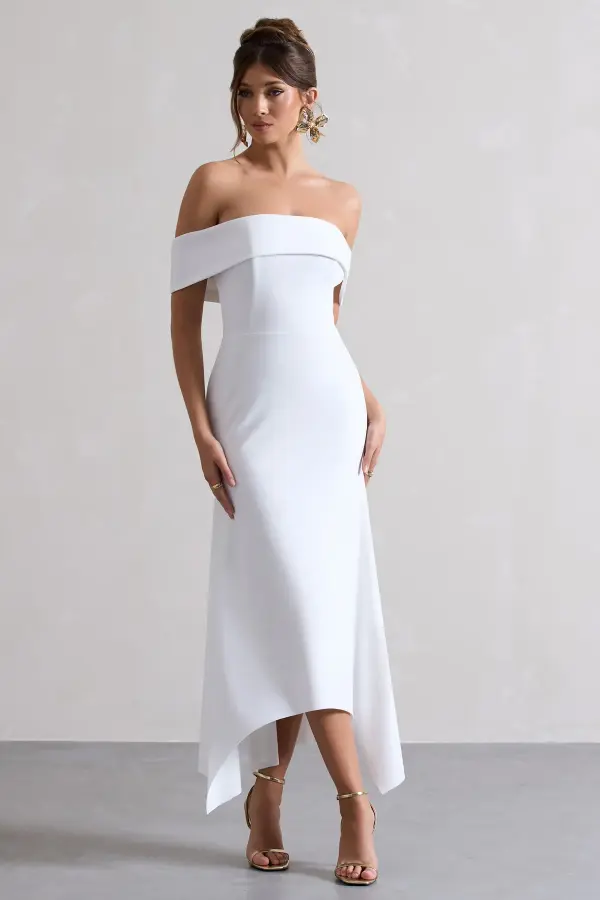 10 Classy White Midi Dresses: Effortless Styles