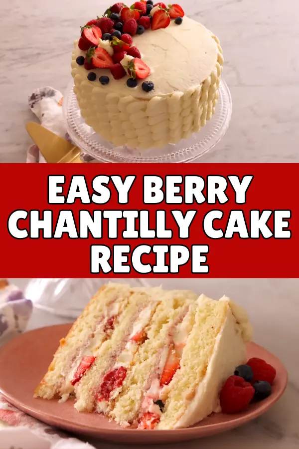 Easy Berry Chantilly Cake Recipe