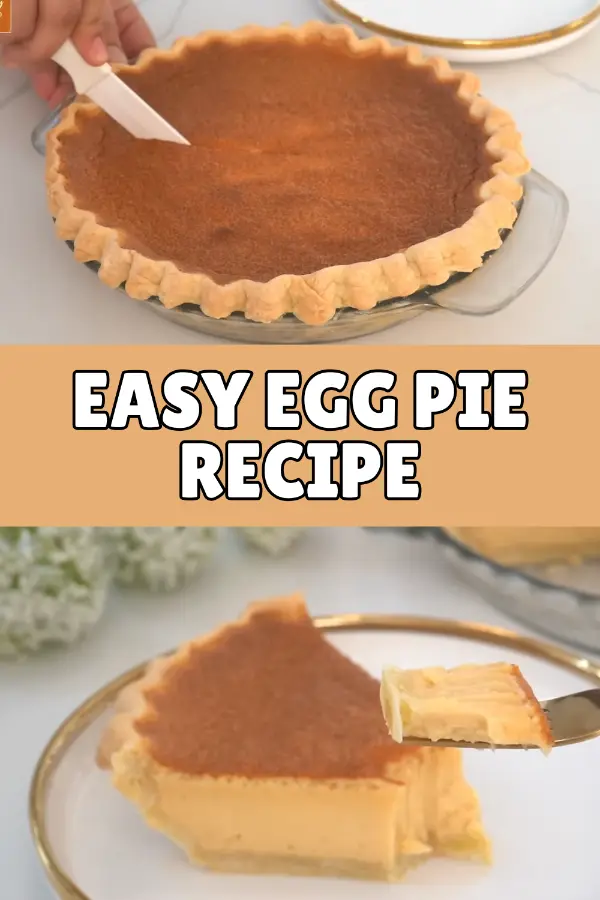 Easy Egg Custard Pie Recipe